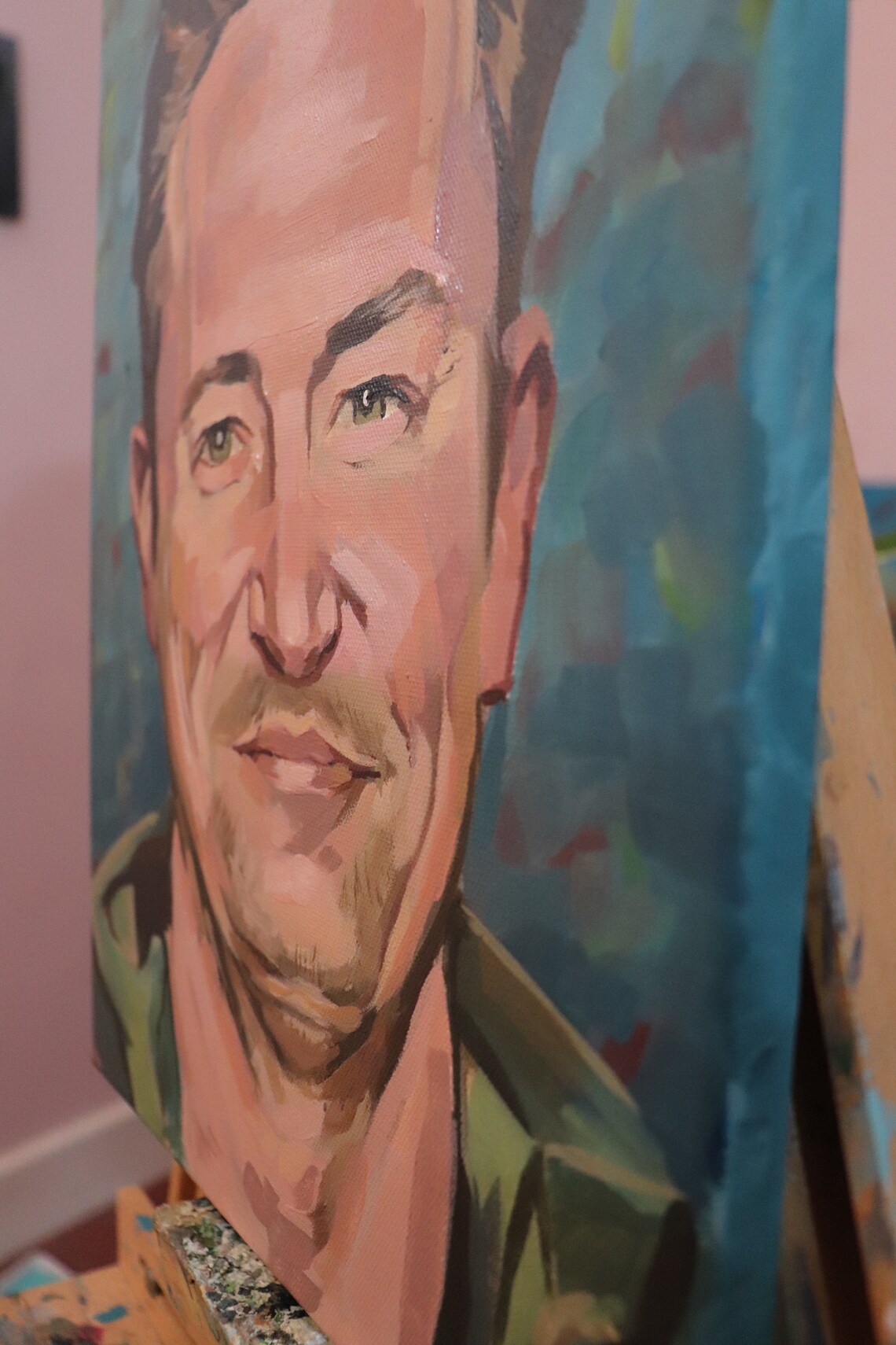 Matthew Perry Painting, Original Artwork of Chandler, Tribute Painting ...