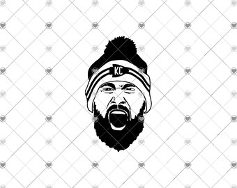 Travis Kelce Face Png - Etsy