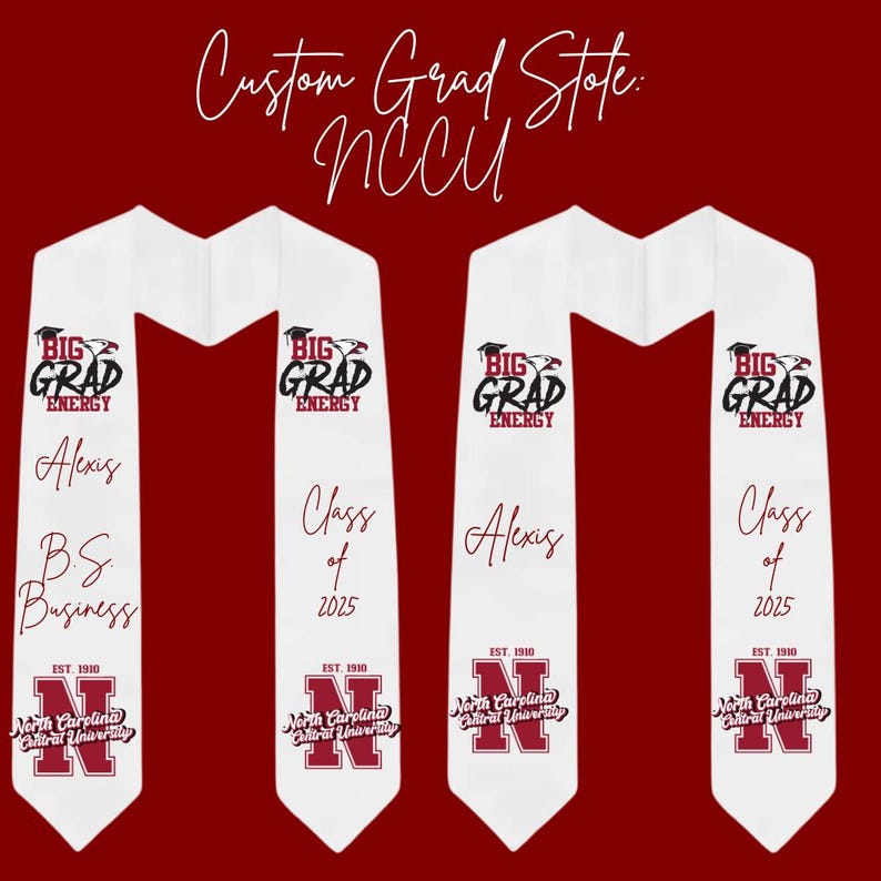 Custom Graduation Stole - Etsy