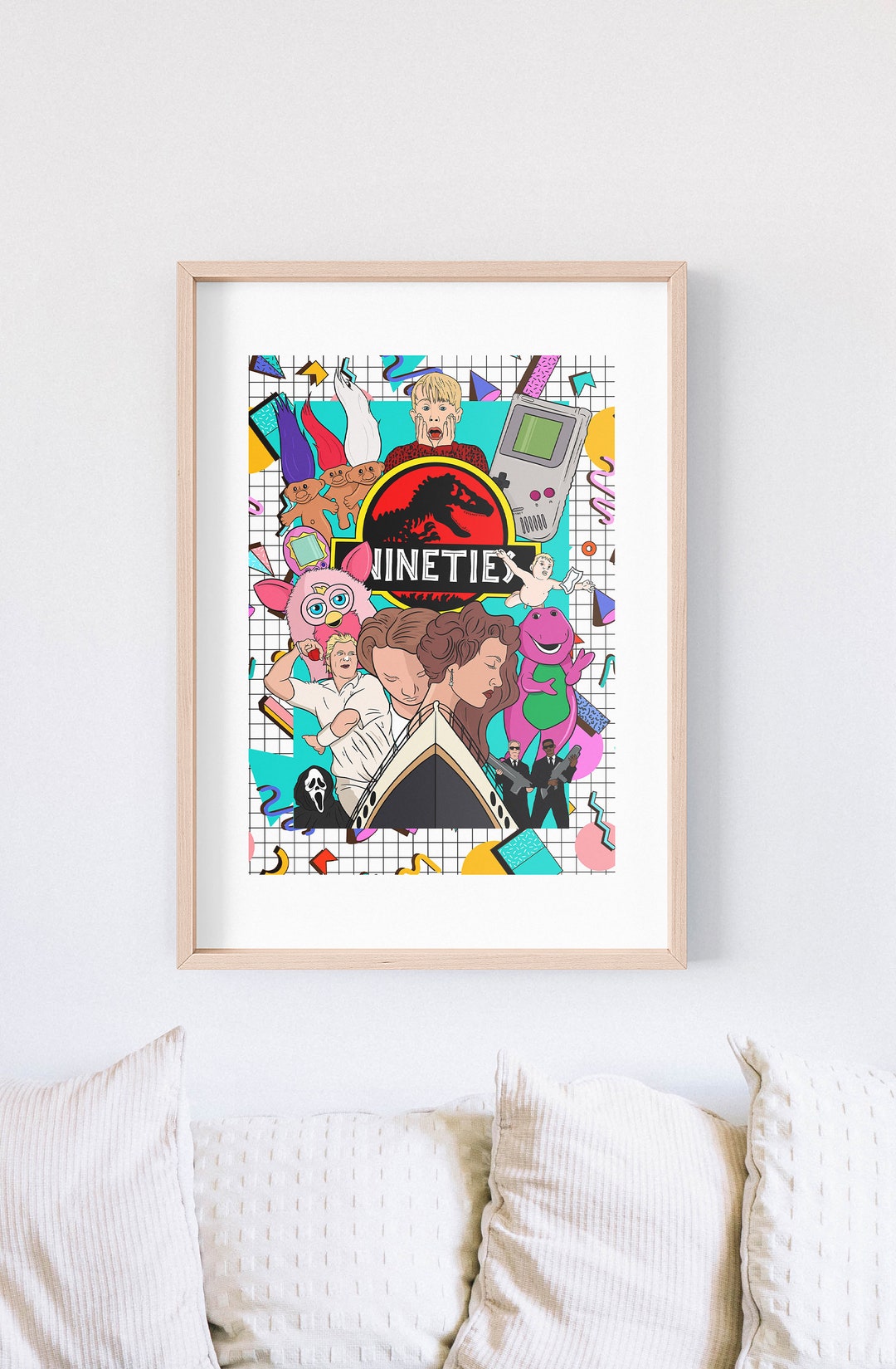 90s Print Wall Art Nostalgia Montage Retro Vintage - Etsy