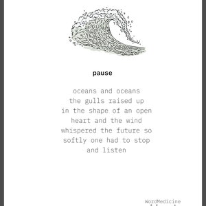 Original Poetry: Pause (digital Print Download) - Etsy