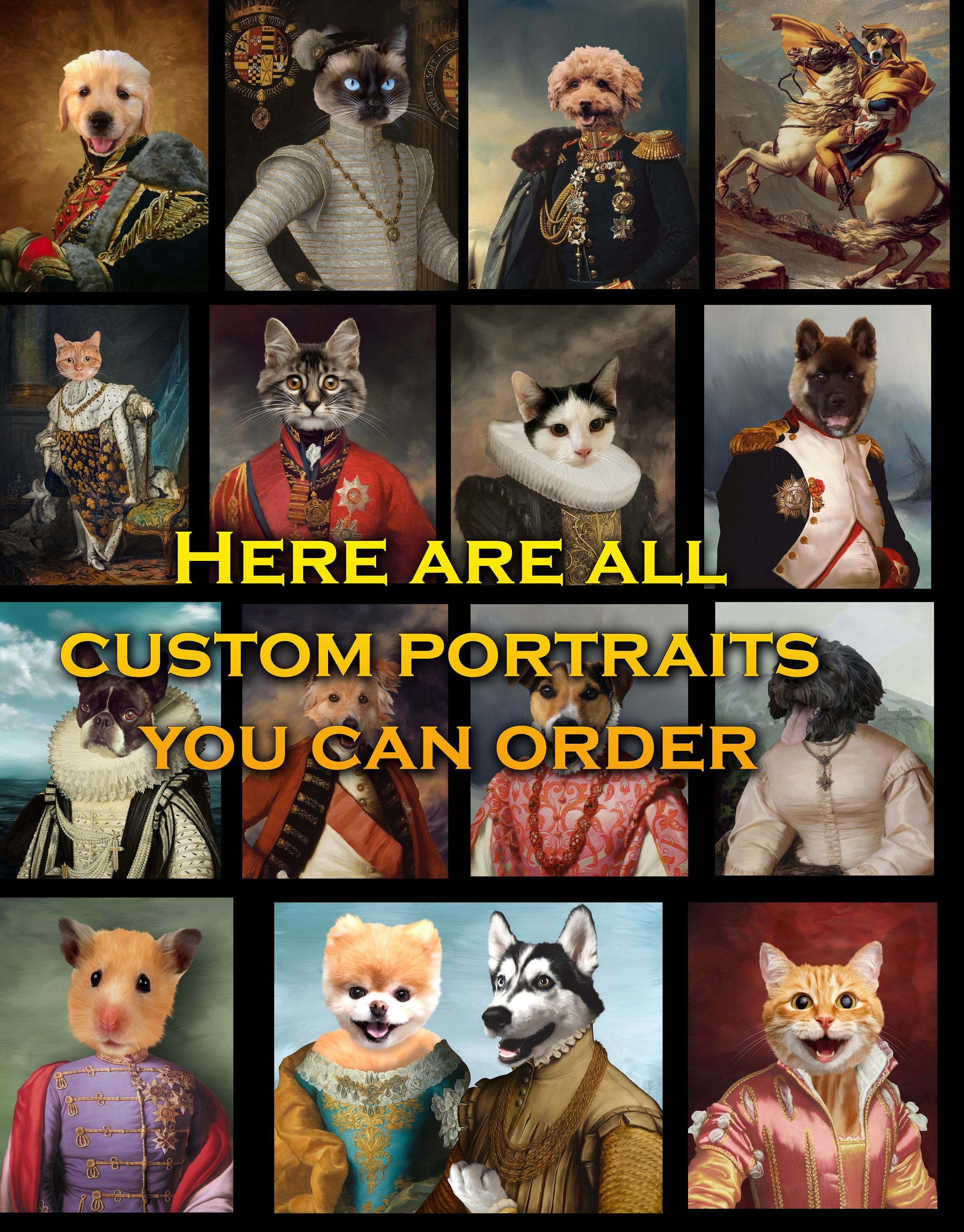 Personalized Cat Portrait From a Photo Custom Cat Portrait - Etsy