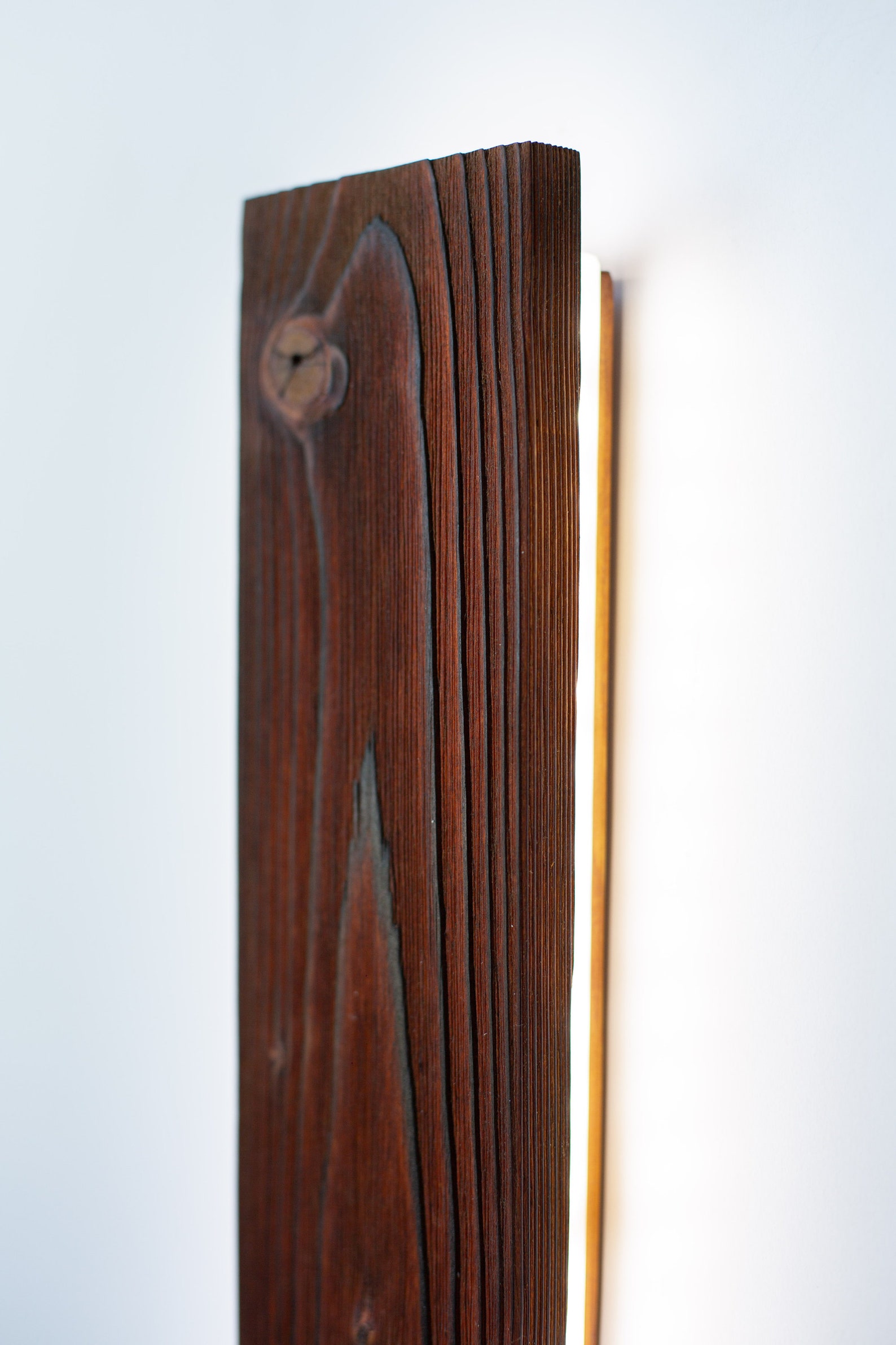 Wall Lights, Wooden Linear Lamp, Ambient Light LED, Wood Wall Sconce ...
