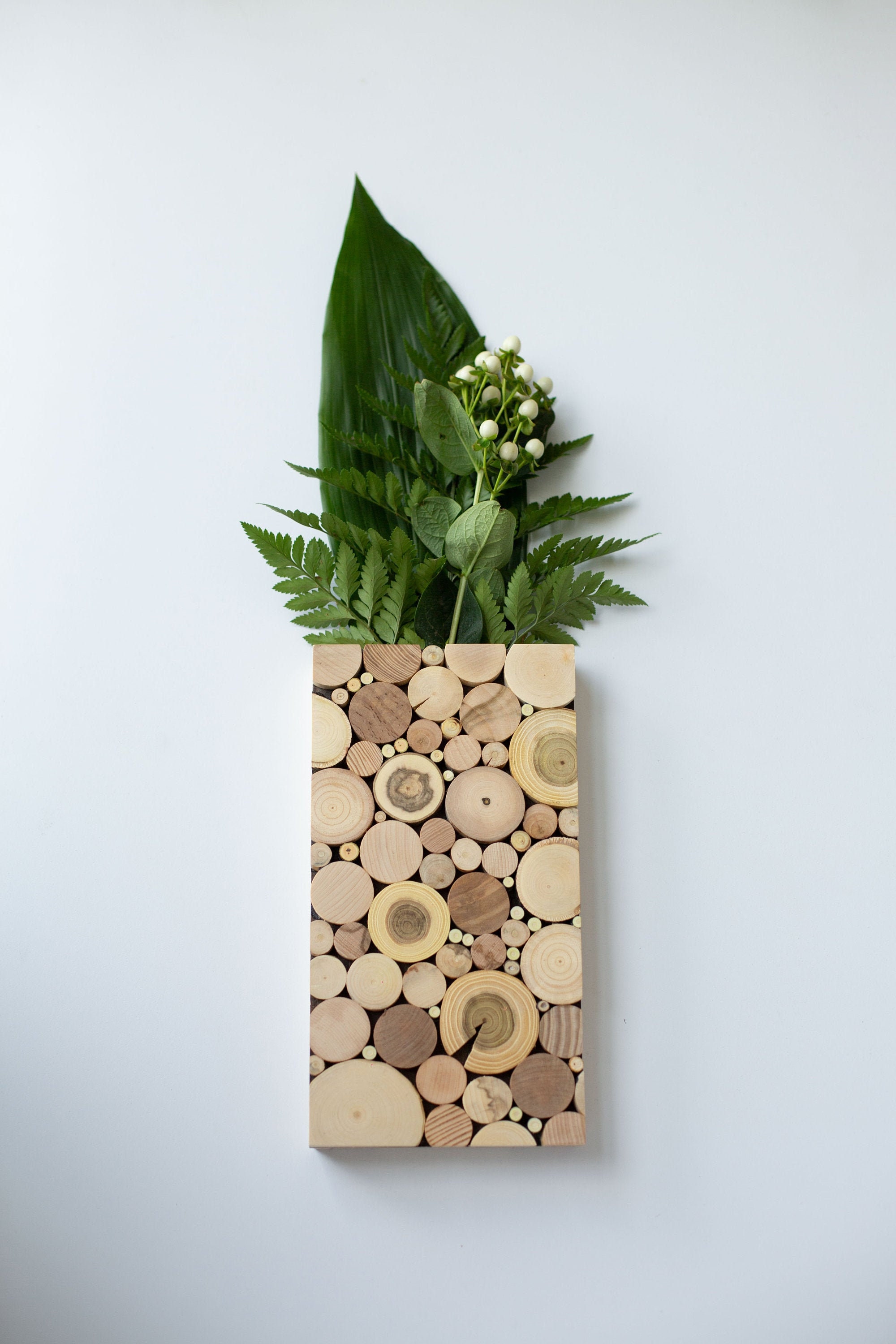 Wood Wall Pocket, Wall Hanging for Greenery, Plant Holder, Reclaimed ...