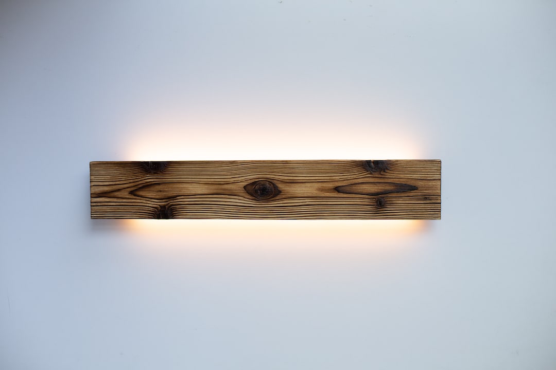 Wall Lights, Wall Lamp Wood, Wood Linear Lamp, Wood Sconce Lighting ...