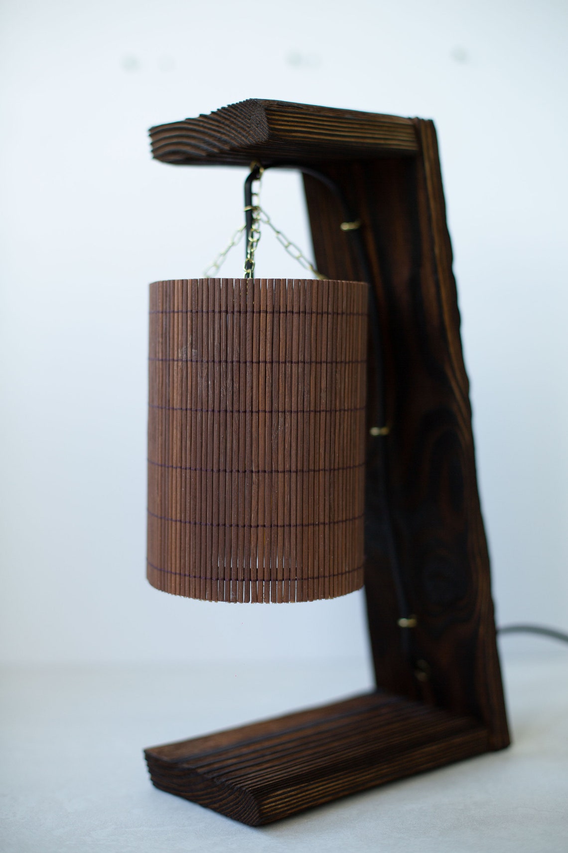 Wood Table Lamp for Bedroom or Living Room Housewarming Gift | Etsy