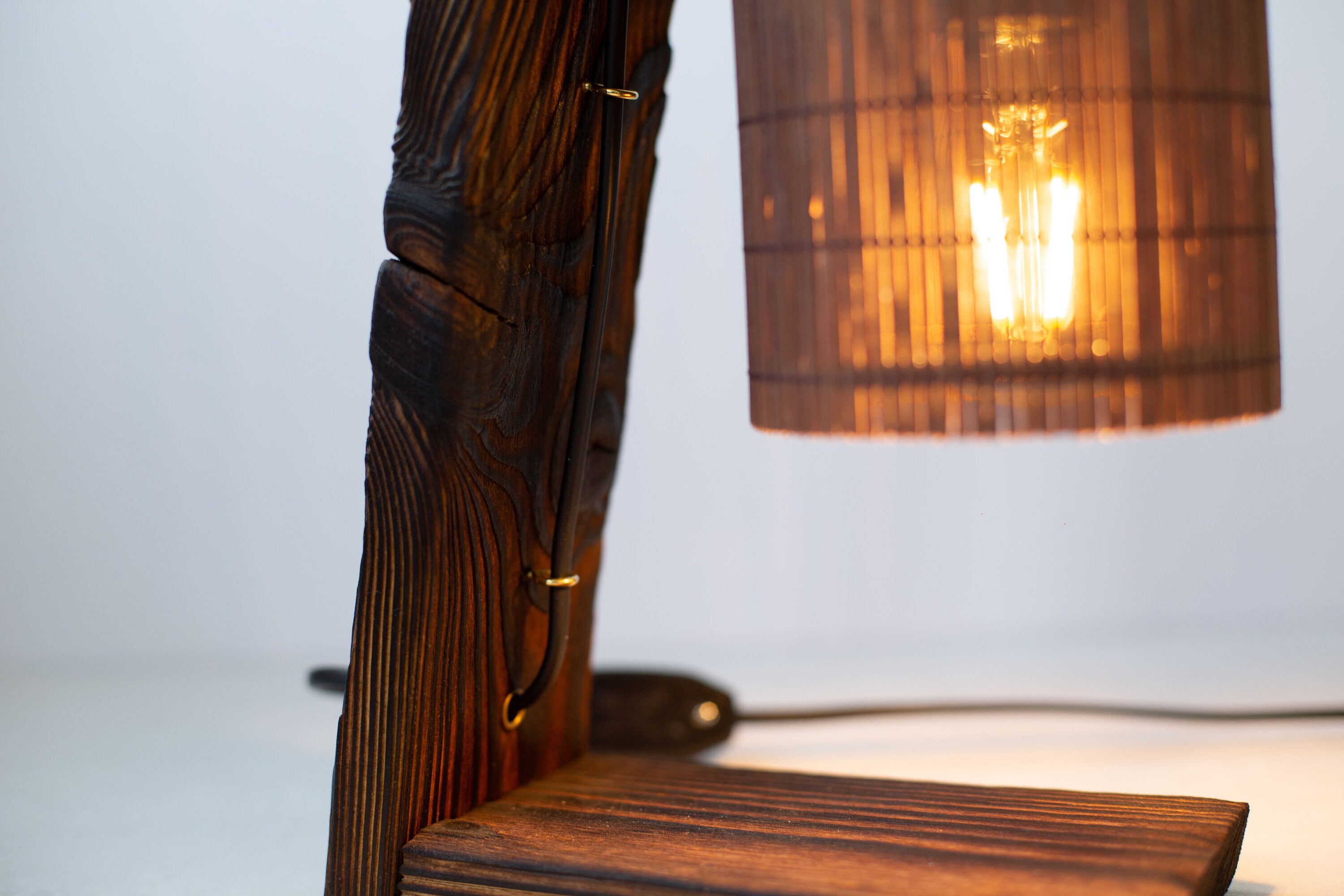 Wood Table Lamp for Bedroom or Living Room Housewarming Gift | Etsy