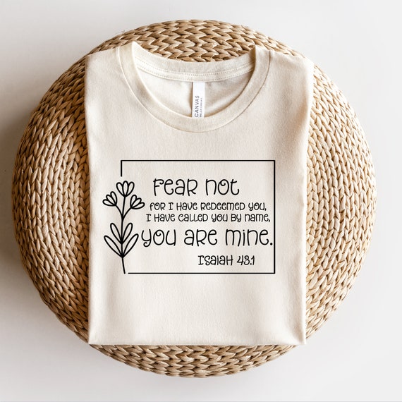 Isaiah 43:1 Svg Scripture Svg Fear Not Bible Verse Svg - Etsy