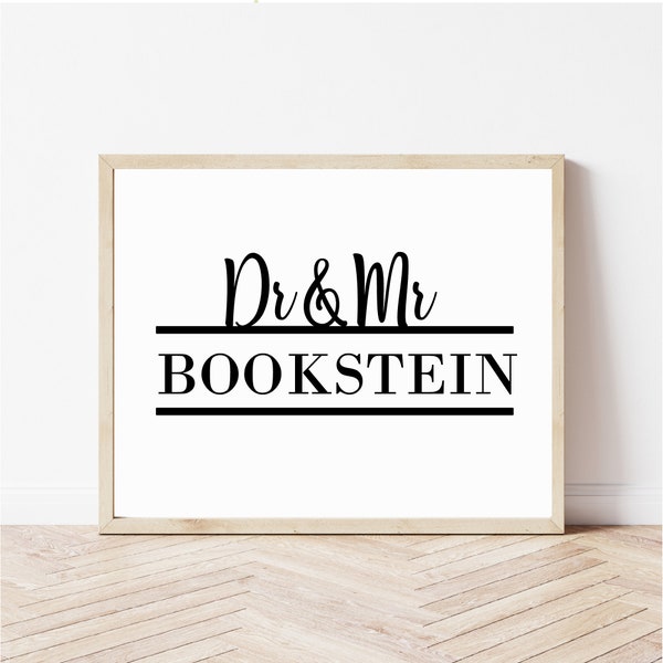 Mr and Dr Wedding Sign - Etsy