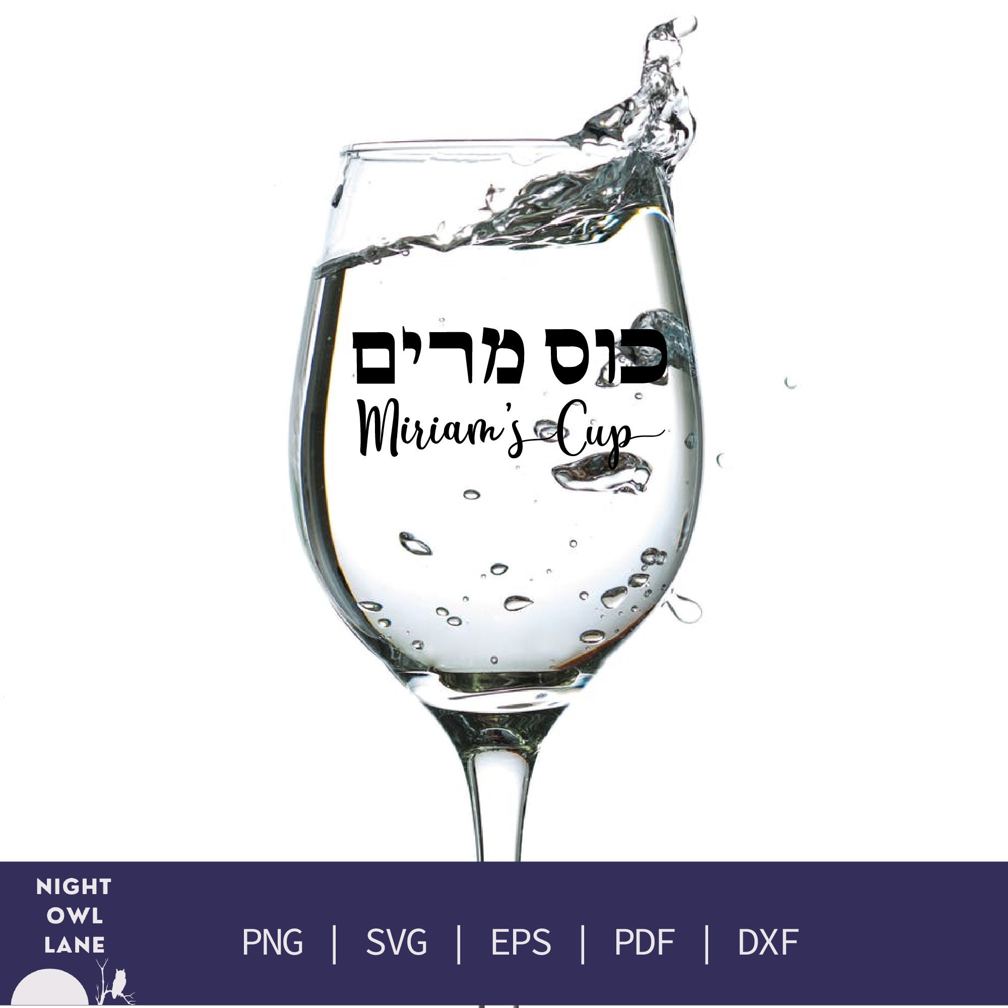 Miriam's Cup SVG Svg Passover Seder Svg | Etsy