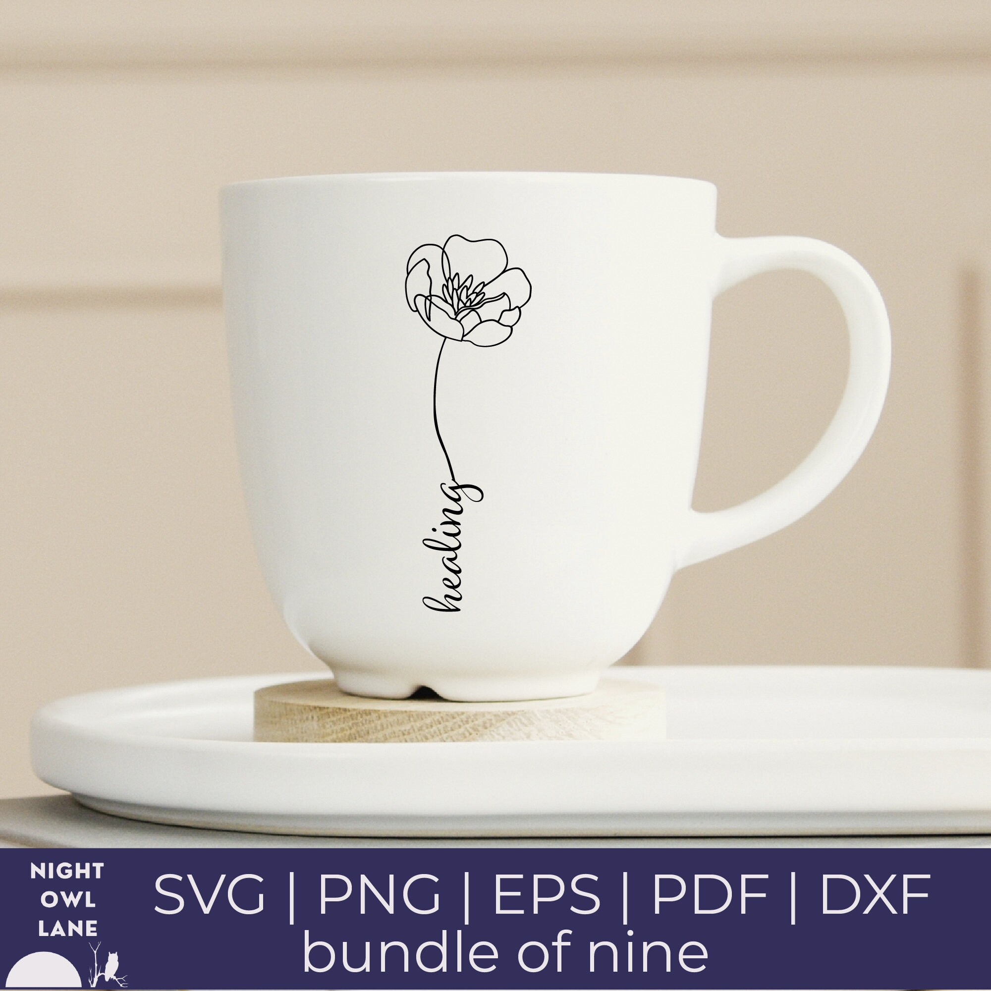 Flower With Word in Stem Svg Bundle Flower Svg Line Drawn - Etsy Australia