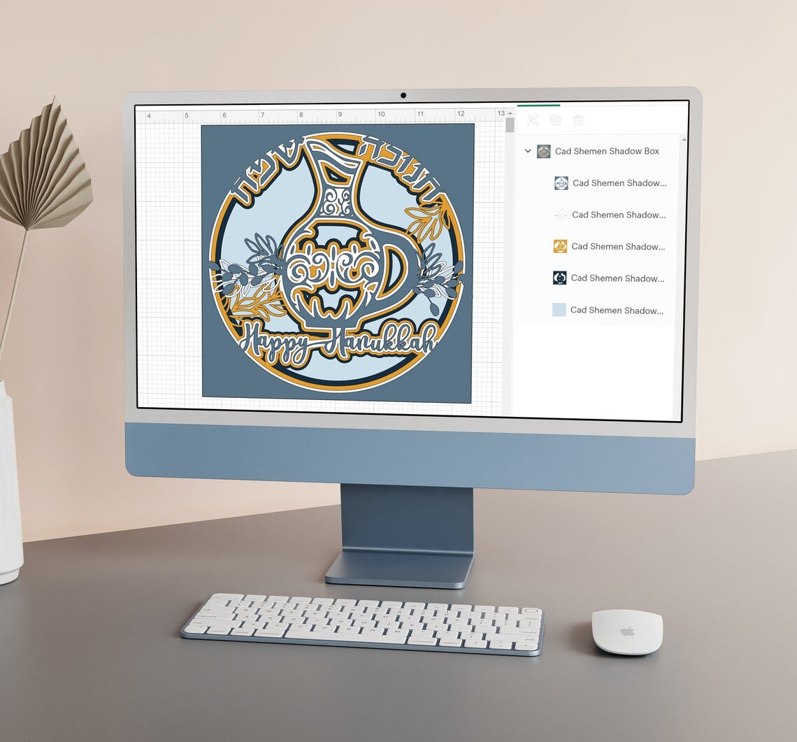 3d Hanukkah Svg Hanukkah Shadow Box Svg 3d Hebrew Svg - Etsy