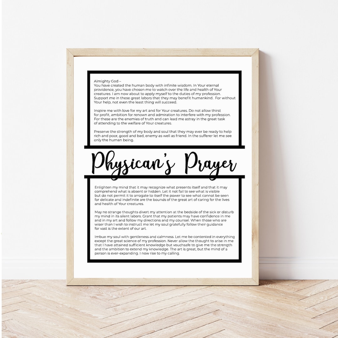 Physicians Prayer Svg, Maimonides Prayer for the Doctor Svg, Jewish ...