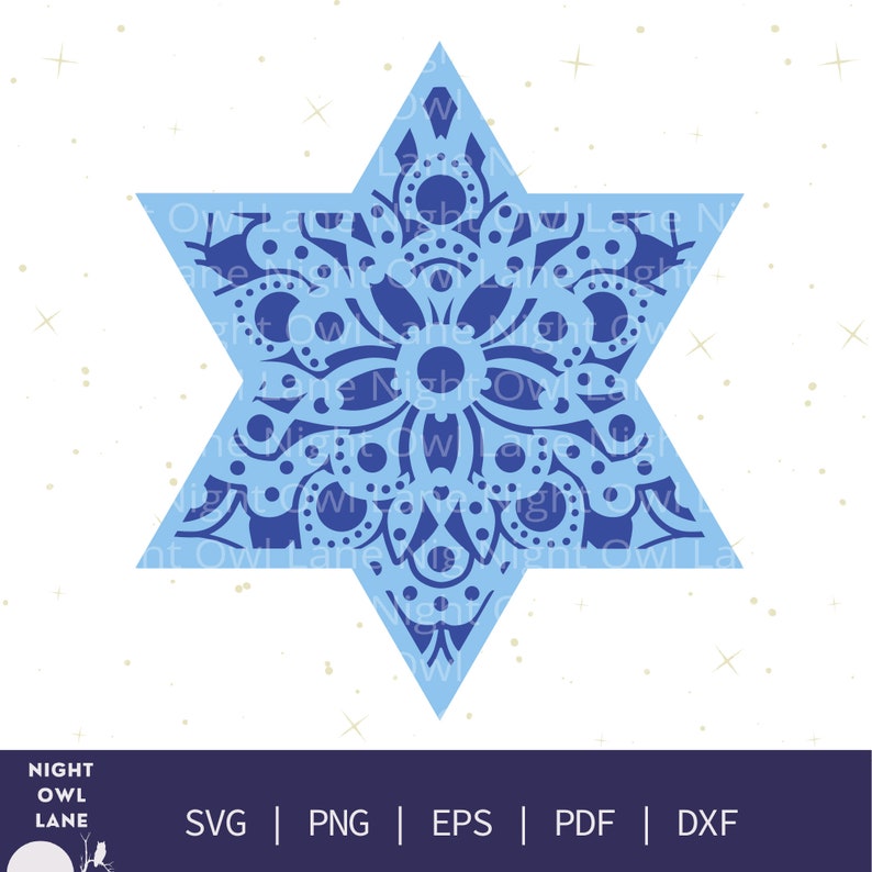 Jewish Star Mandala Svg Jewish Star Papercut Svg Jewish - Etsy