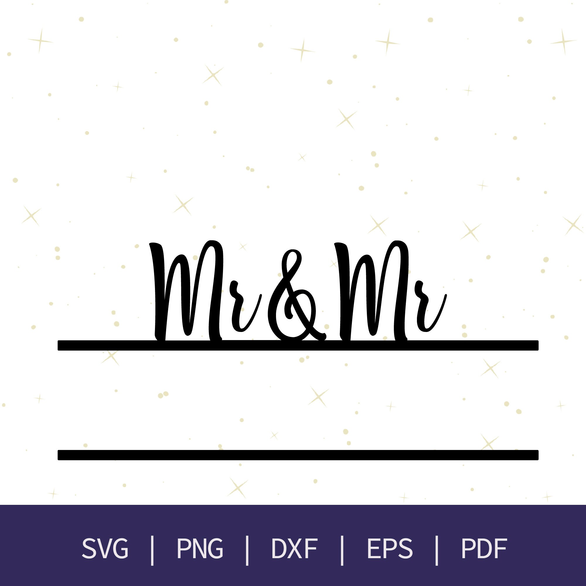 Mr and Mr svg Mr and Mr sign svg Mr and Mr wedding svg Mr | Etsy