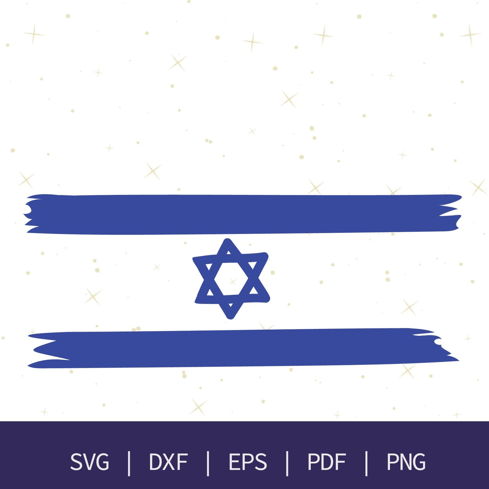Israeli Flag Bumper Sticker Png Zionist Svg Support Israel - Etsy