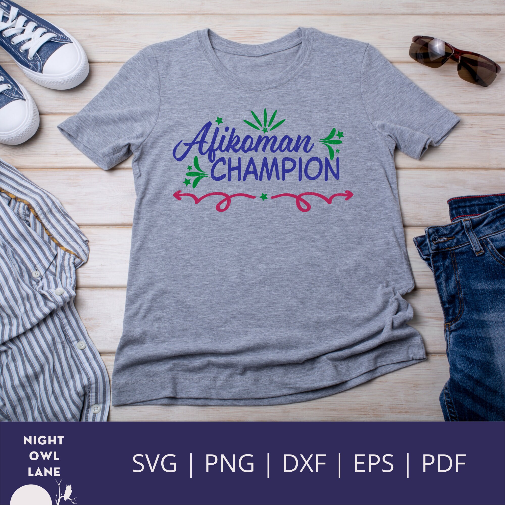 Afikoman Champion SVG Passover Svg Files for Cricut - Etsy Australia