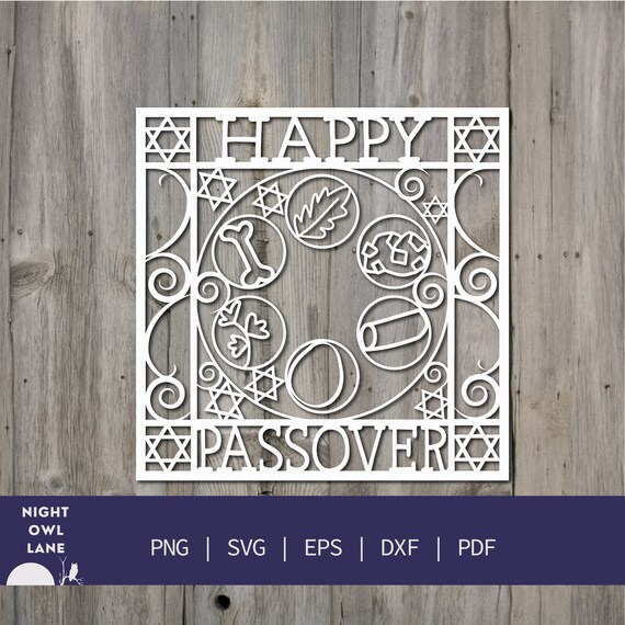 Passover Papercut SVG Svg Papercut Svg for Passover Gifts | Etsy