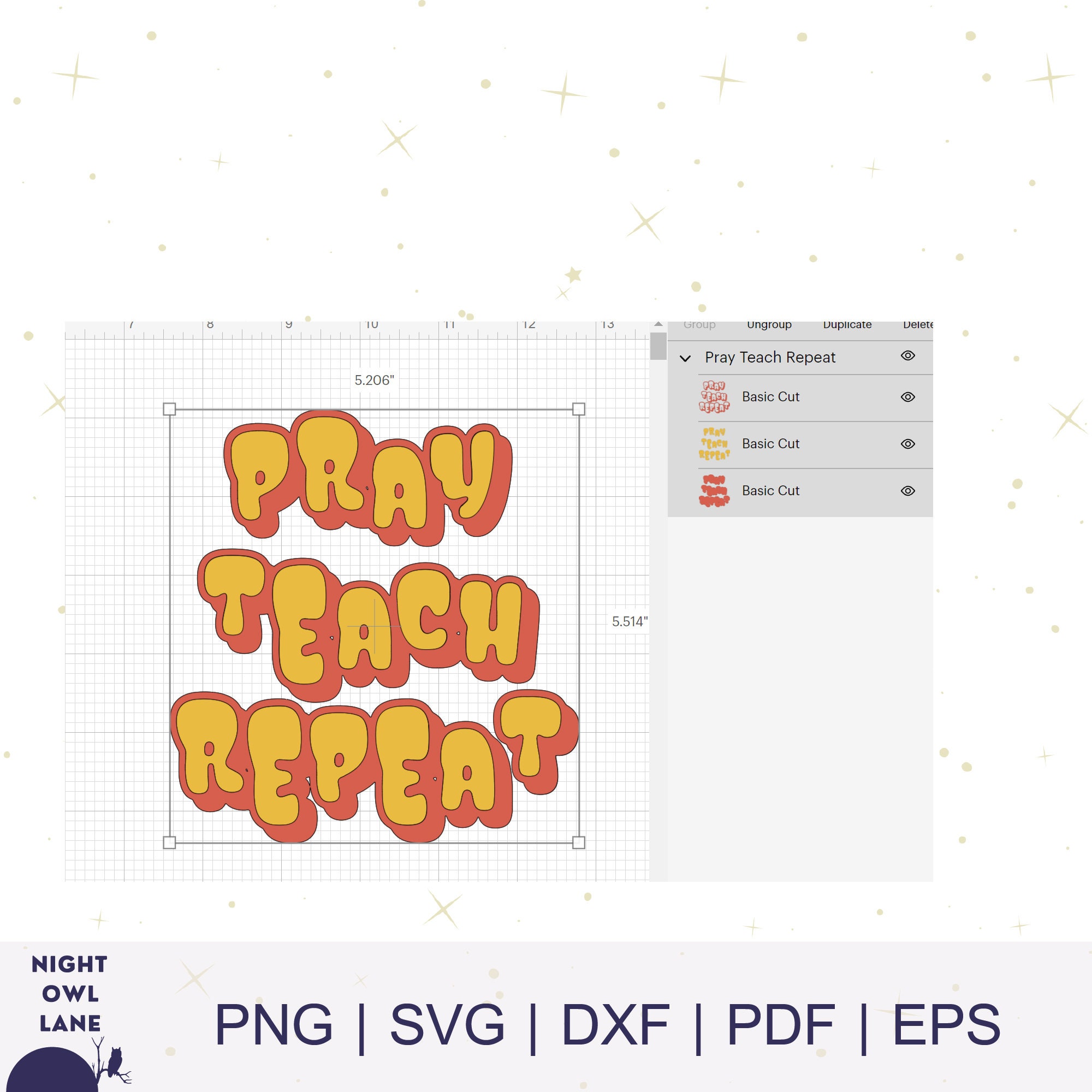 Pray Teach Repeat Svg Christian Teacher Svg Christian - Etsy