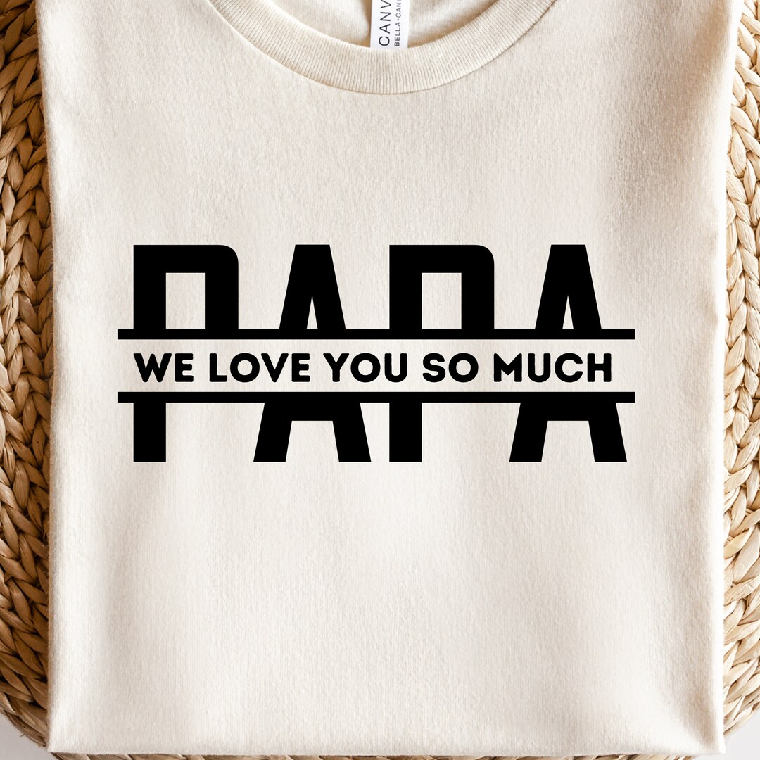 Papa Split Monogram Svg| Papa Personalized Svg| Papa Svg| Fathers Day ...