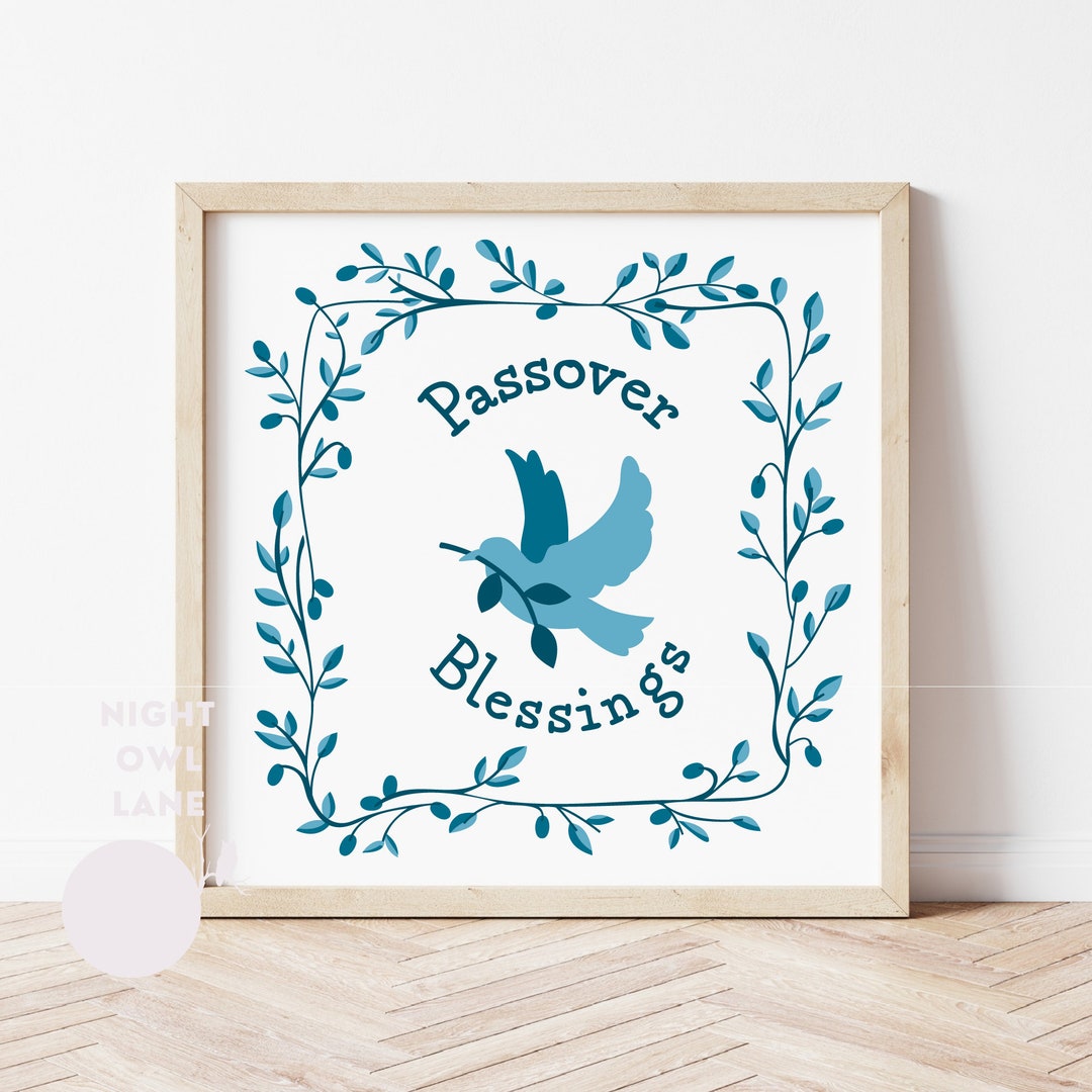 Passover Blessings SVG, Passover Svg, Passover Peach Svg, Passover Wall ...