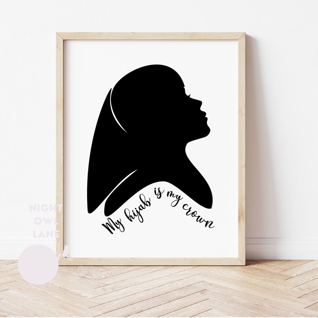 My Hijab is My Crown Svg | Muslim Svg | Muslim Woman | Muslim Girl ...