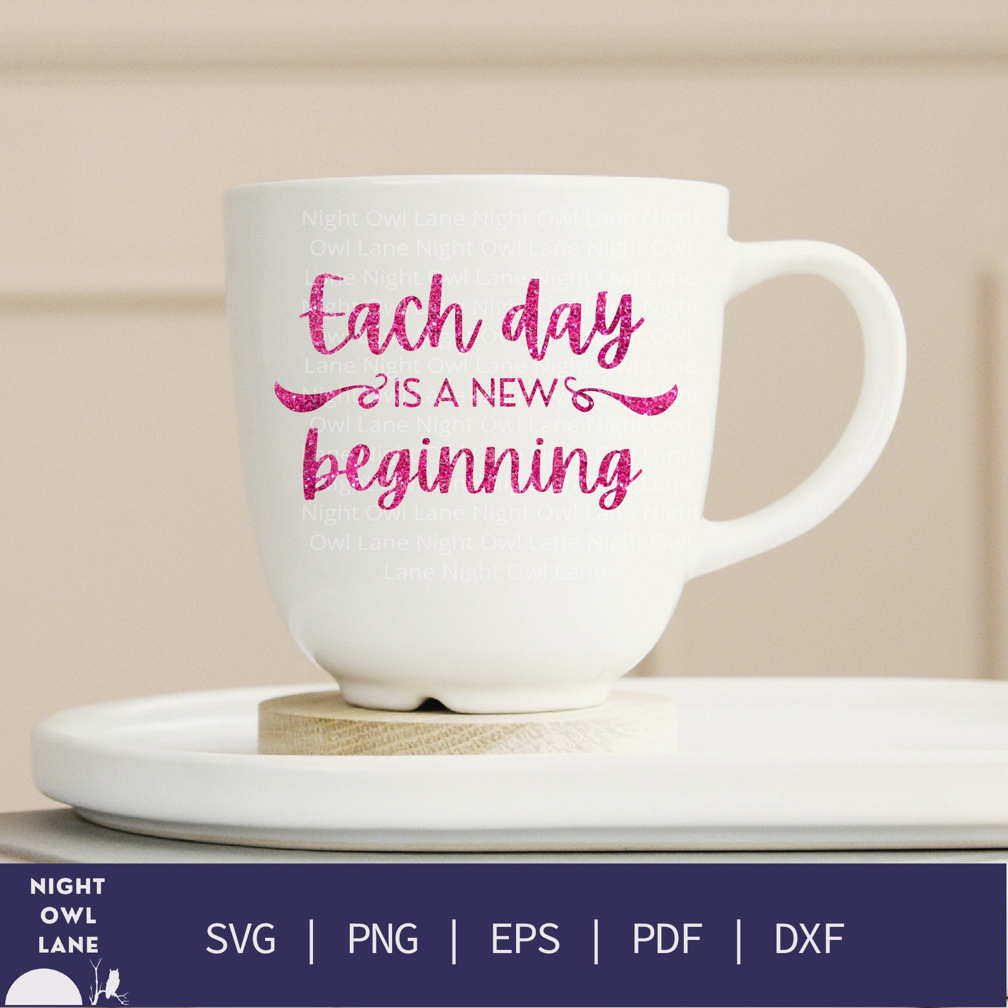 Each Day is a New Beginning Svg Motivational Svg | Etsy