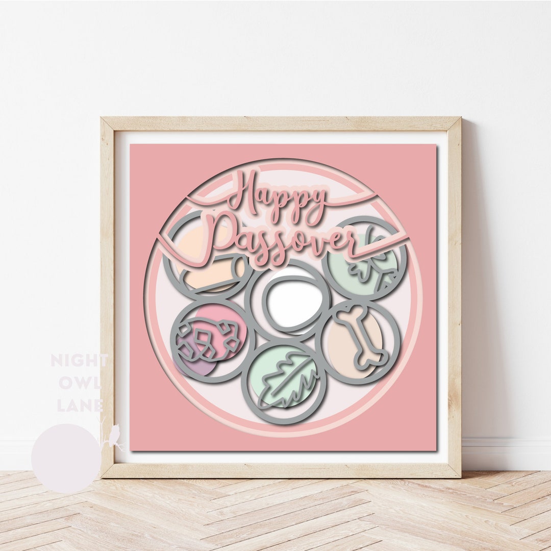 Passover Shadowbox 3d SVG | Passover Shadow Box Svg | Passover Svg ...
