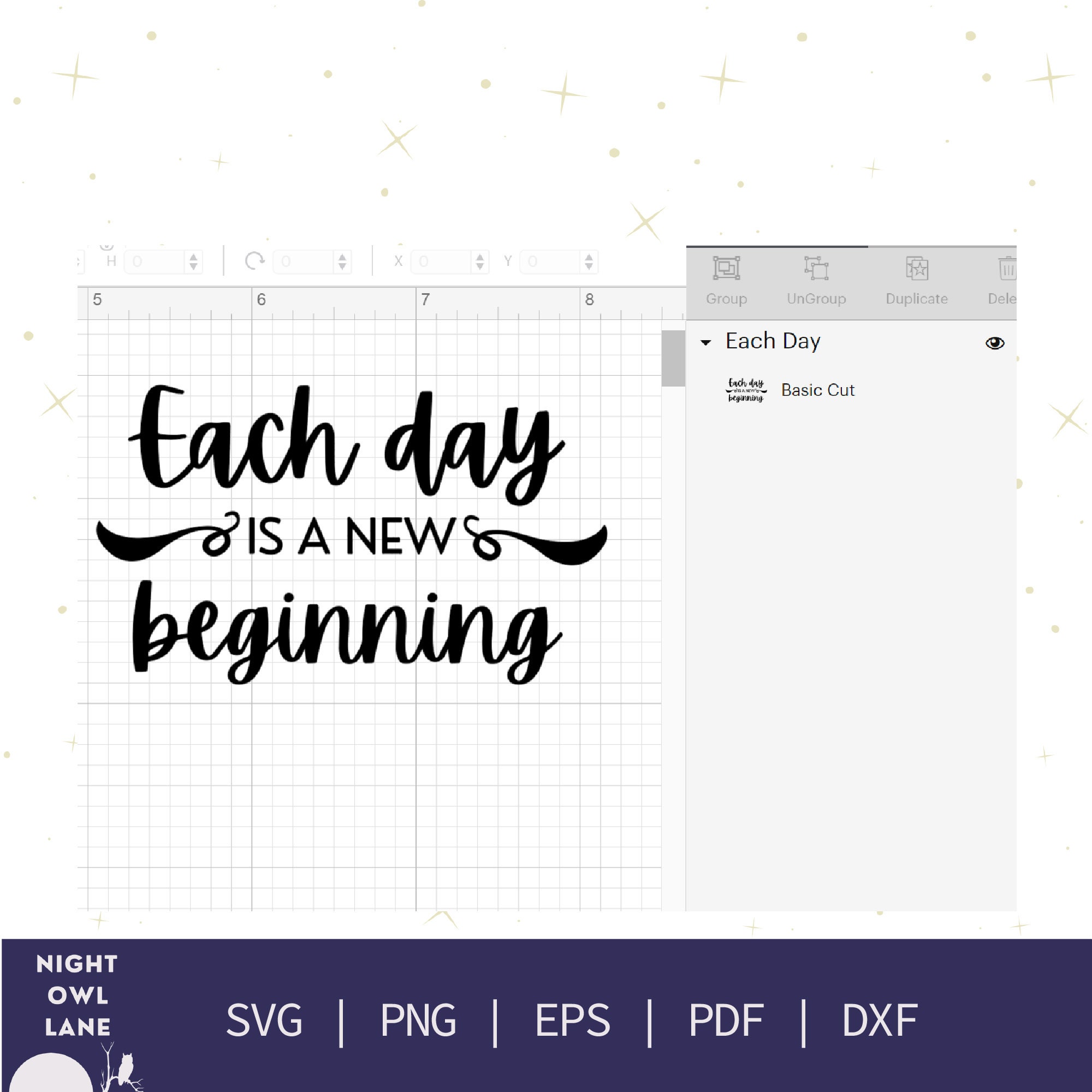 Each Day is a New Beginning Svg Motivational Svg | Etsy