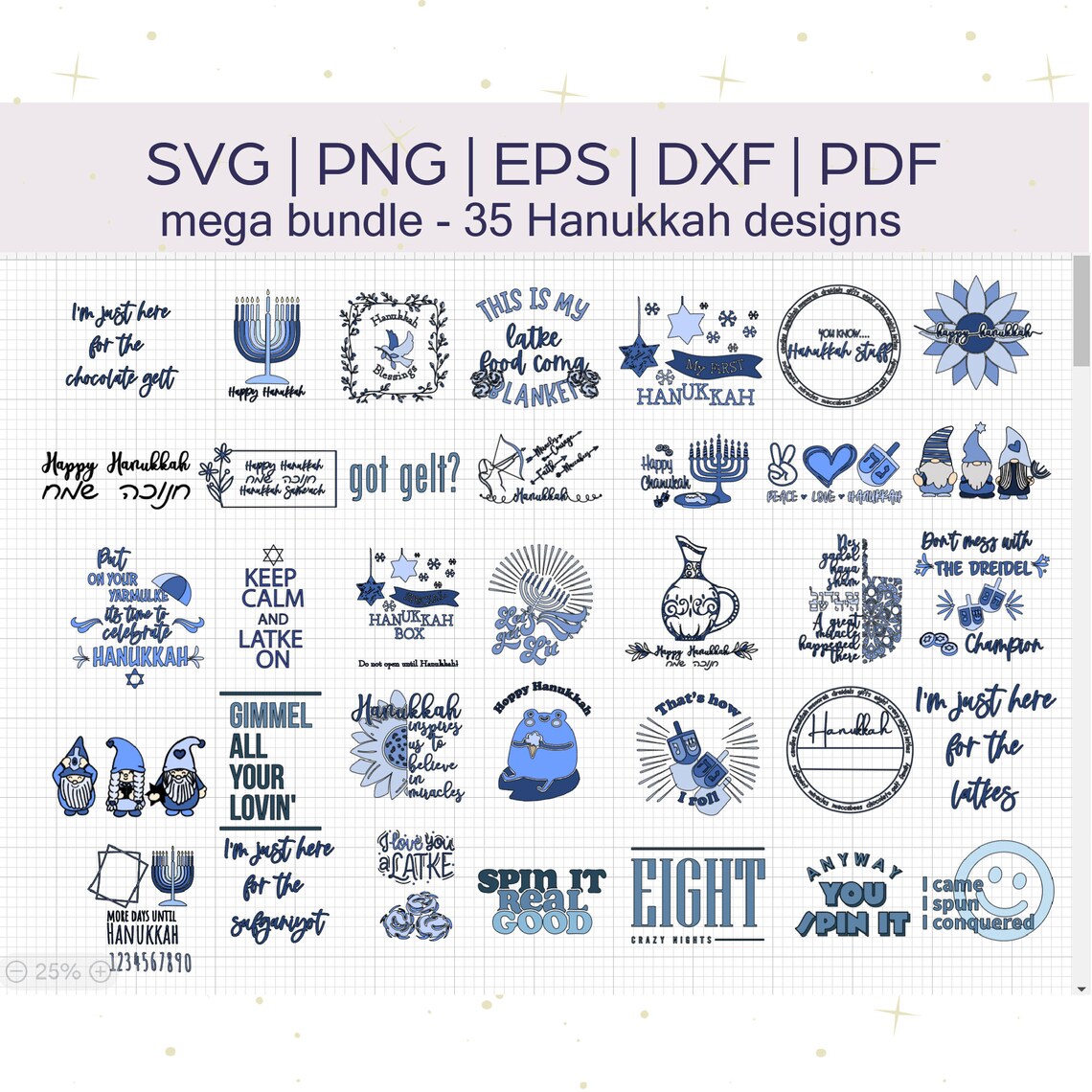 Hanukkah Svg Bundle Hanukkah Bundle Happy Hanukkah Svg - Etsy