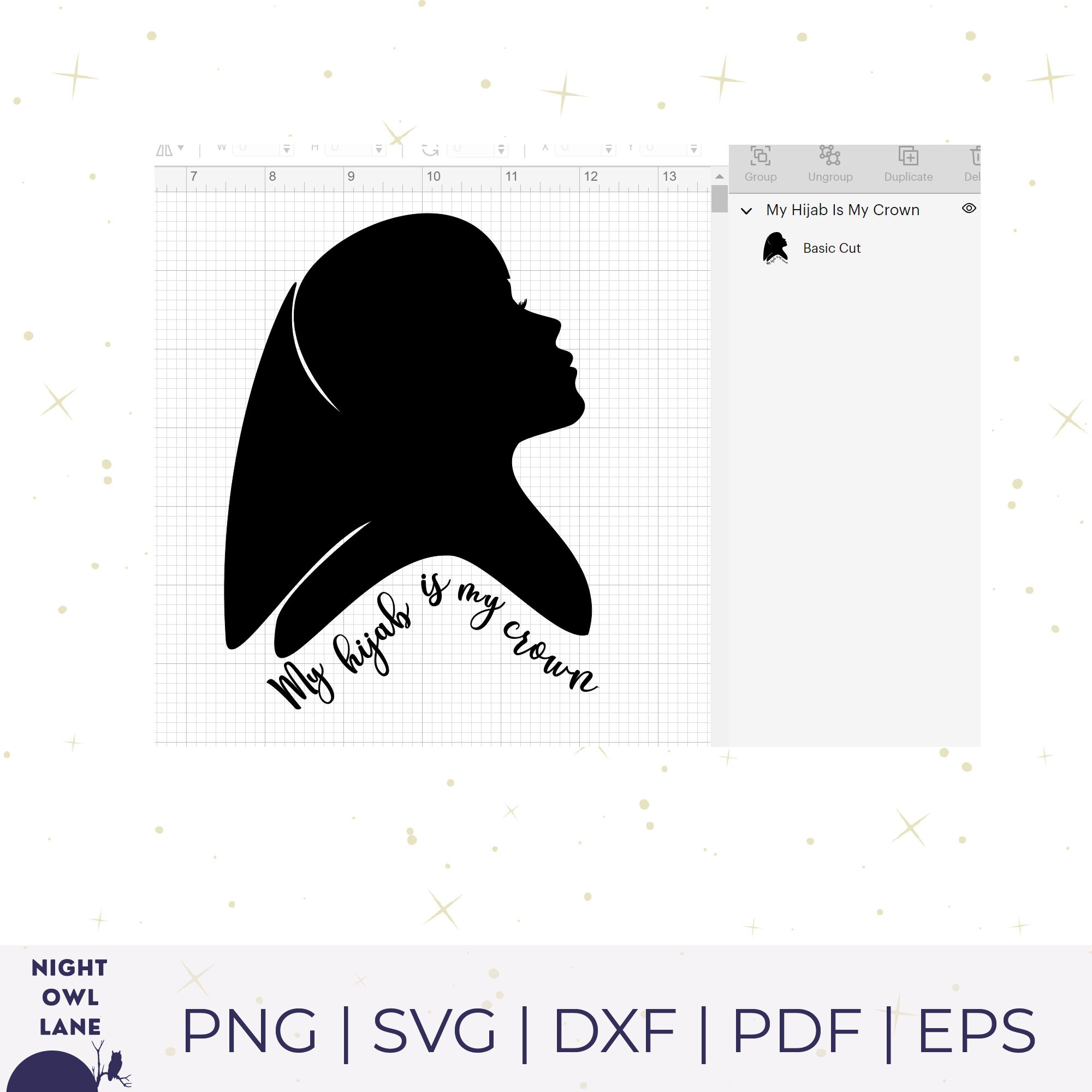 My Hijab is My Crown Svg Muslim Svg Muslim Woman Muslim - Etsy UK