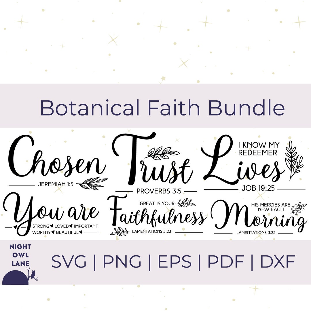 Christian Svg Bundle Faith Svg Bible Verse Svg Christian - Etsy