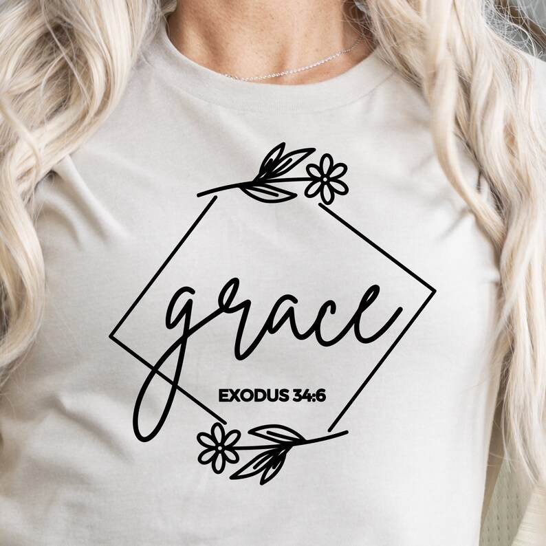Grace Svg Faith Svg Exodus 34 Bible Verse Svg - Etsy