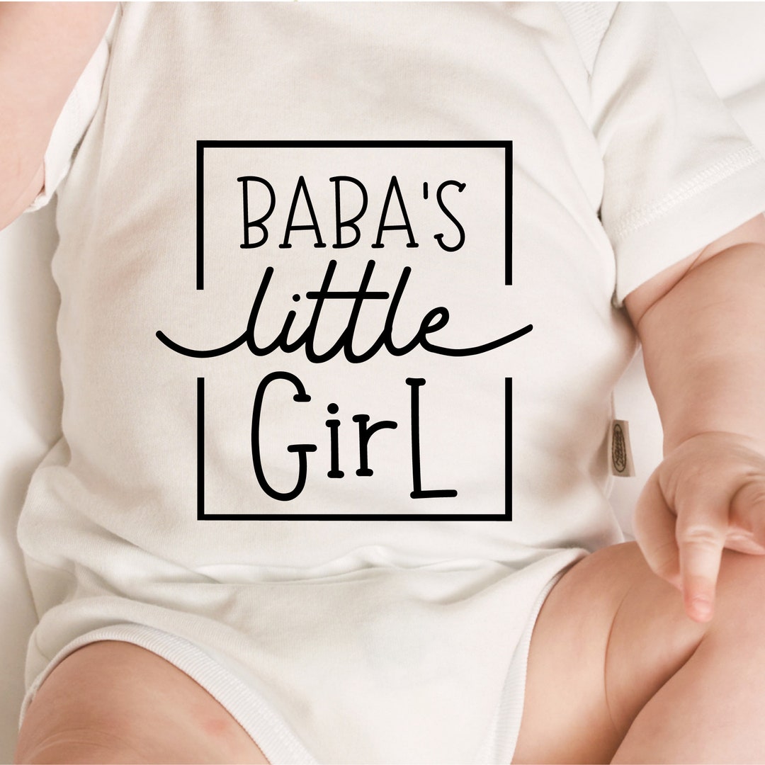 Baba's Little Girl Svg | Muslim Baby Svg | Muslim Svg | Arabic Svg ...