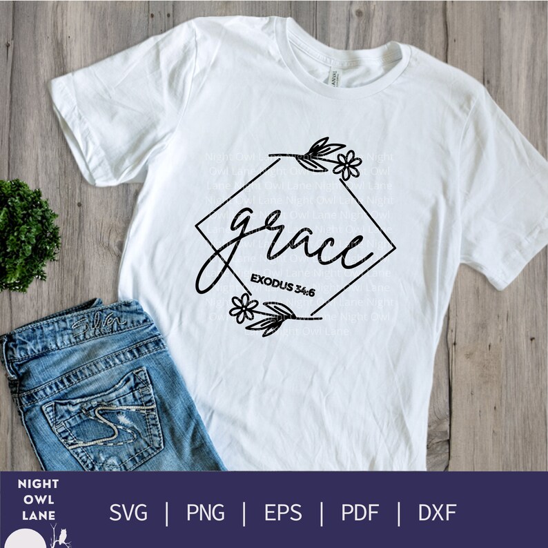 Grace Svg Faith Svg Exodus 34 Bible Verse Printable Wall - Etsy