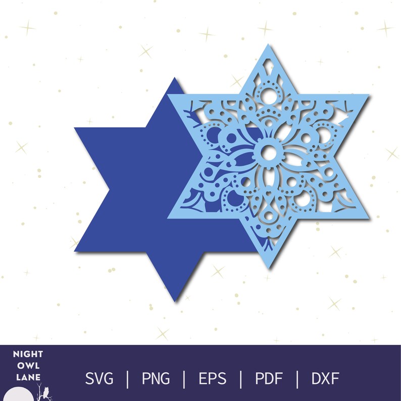 Jewish Star Mandala Svg Jewish Star Papercut Svg Jewish - Etsy