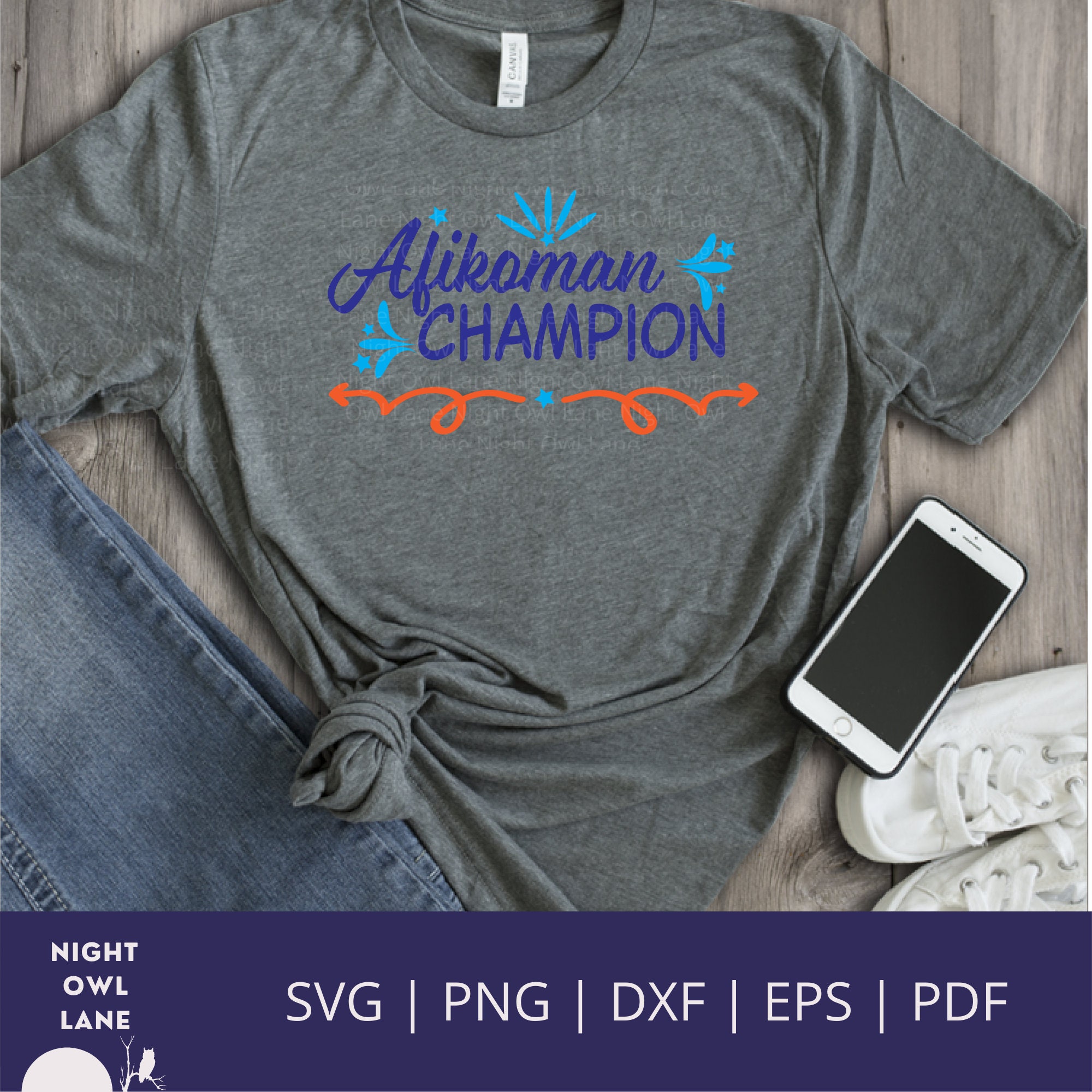 Afikoman Champion SVG Passover Svg Files for Cricut - Etsy Australia
