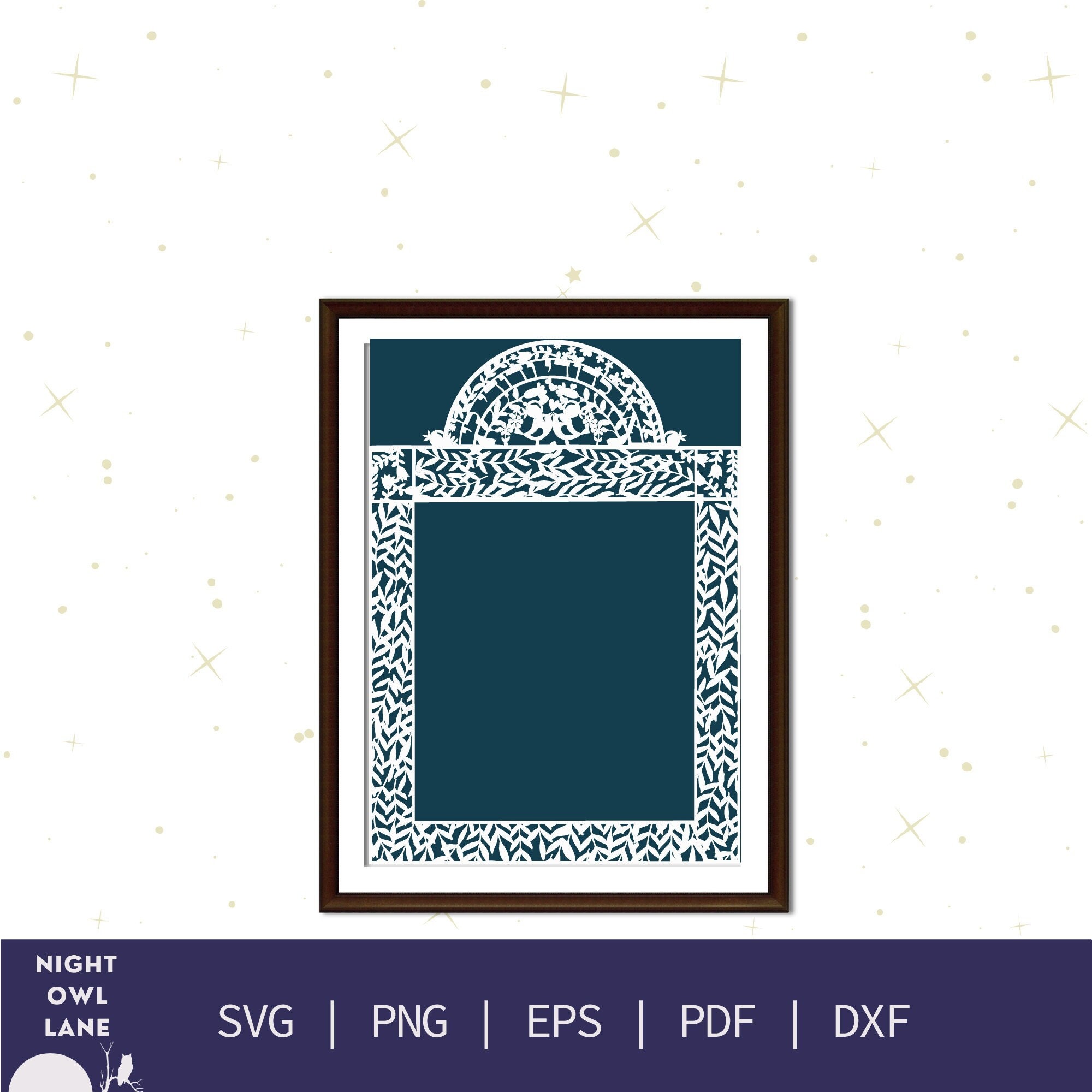 Hebrew Papercut Frame Svg Glowforge I Am My Beloveds and | Etsy