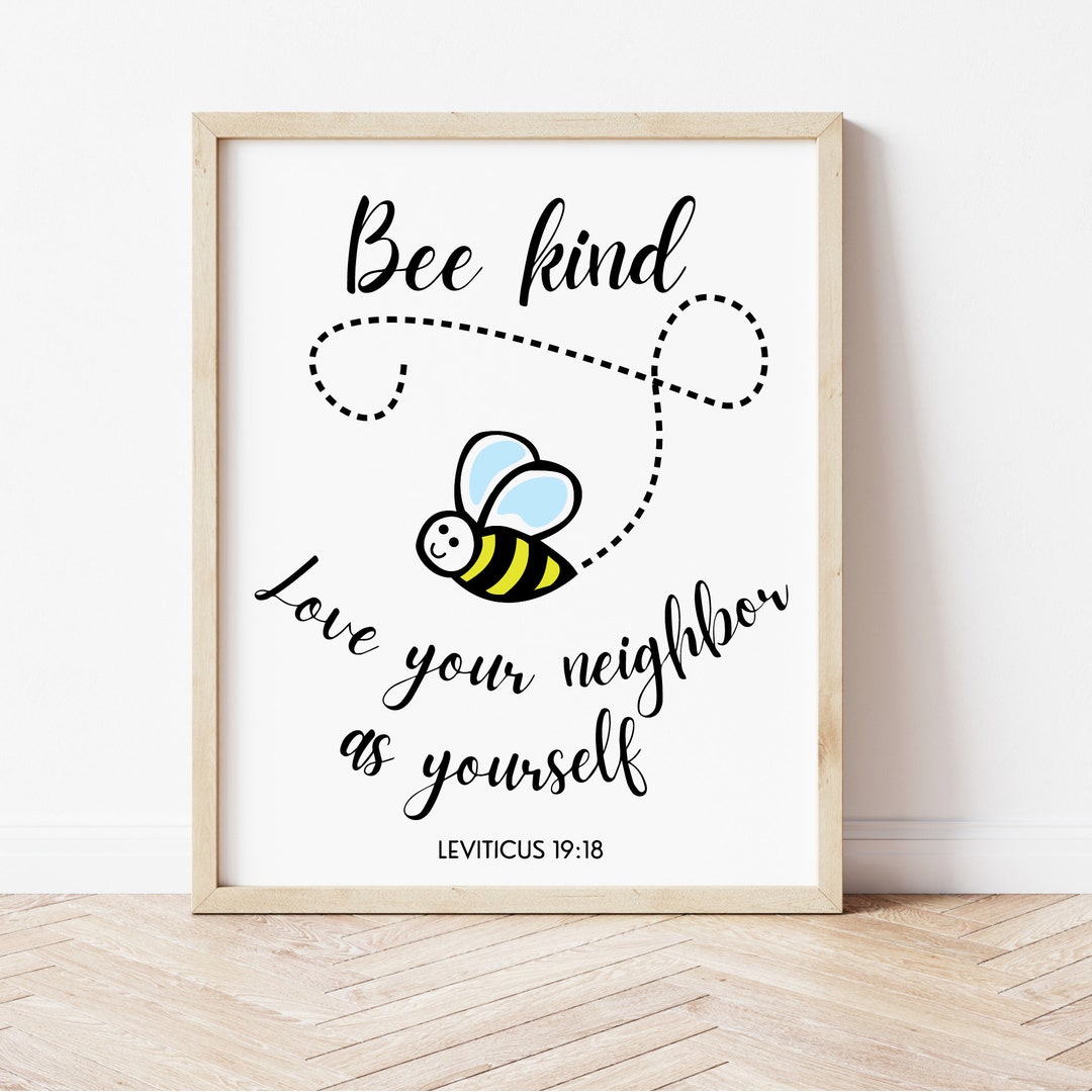 Bee Kind Svg, Scripture Svg, Bible Verse Svg, Christian Svg, Love Your ...