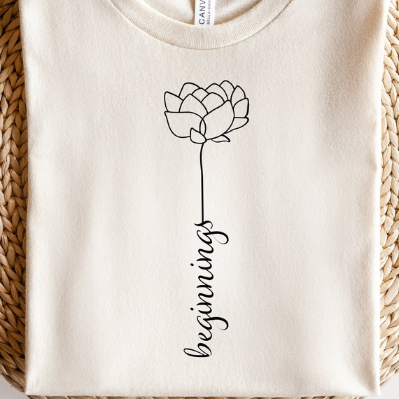 Buttercup Svg Beginnings Svg Flower With Word Svg - Etsy