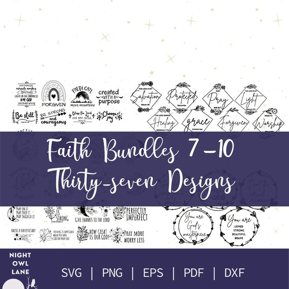 Faith Svg Bundle Faith Svg Bible Verse Svgs for Cricut and - Etsy