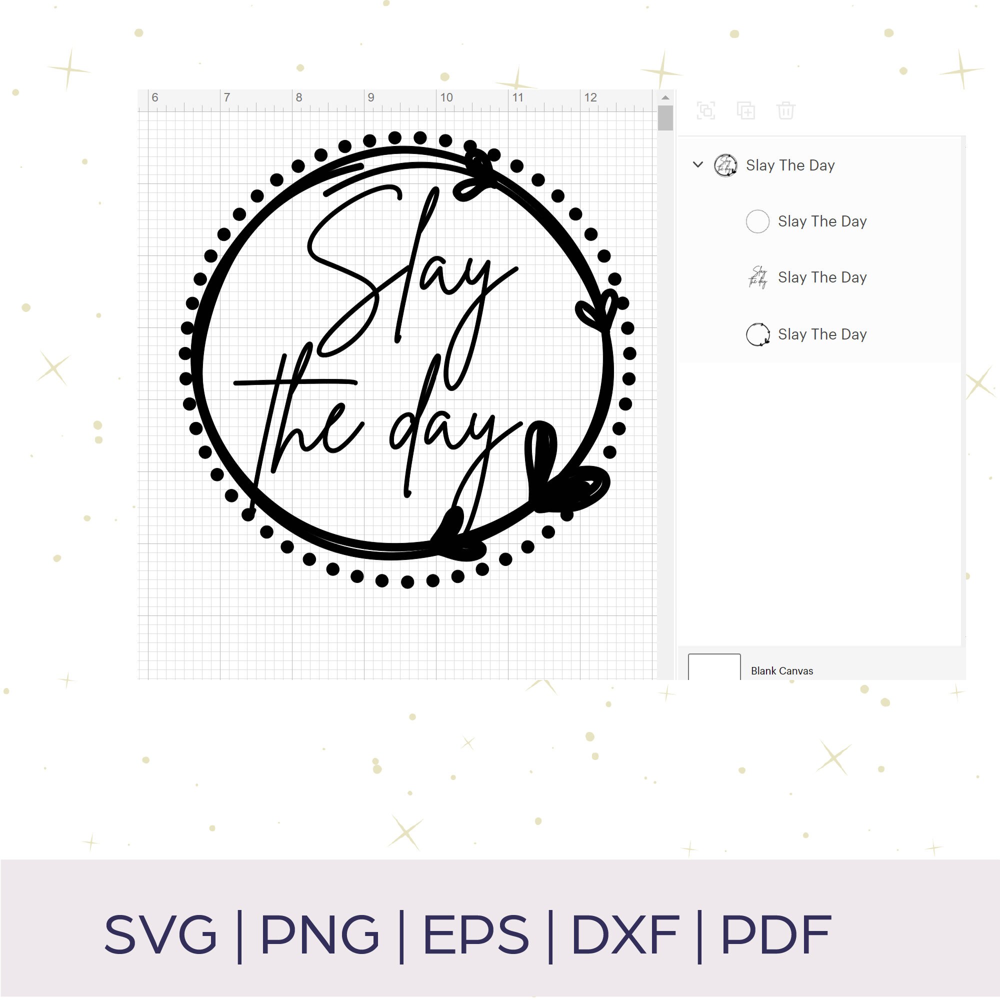 Slay the Day Svg Motivational Svg Inspirational Svg Girl - Etsy