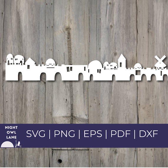 Jerusalem Old City Skyline Svg Svg Jerusalem Papercut Svg - Etsy