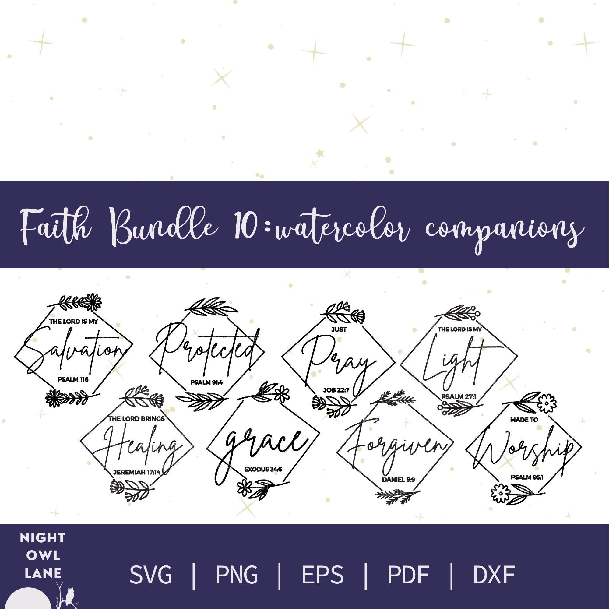 Faith Svg Bundle Faith Svg Bible Verse Svgs for Cricut and | Etsy
