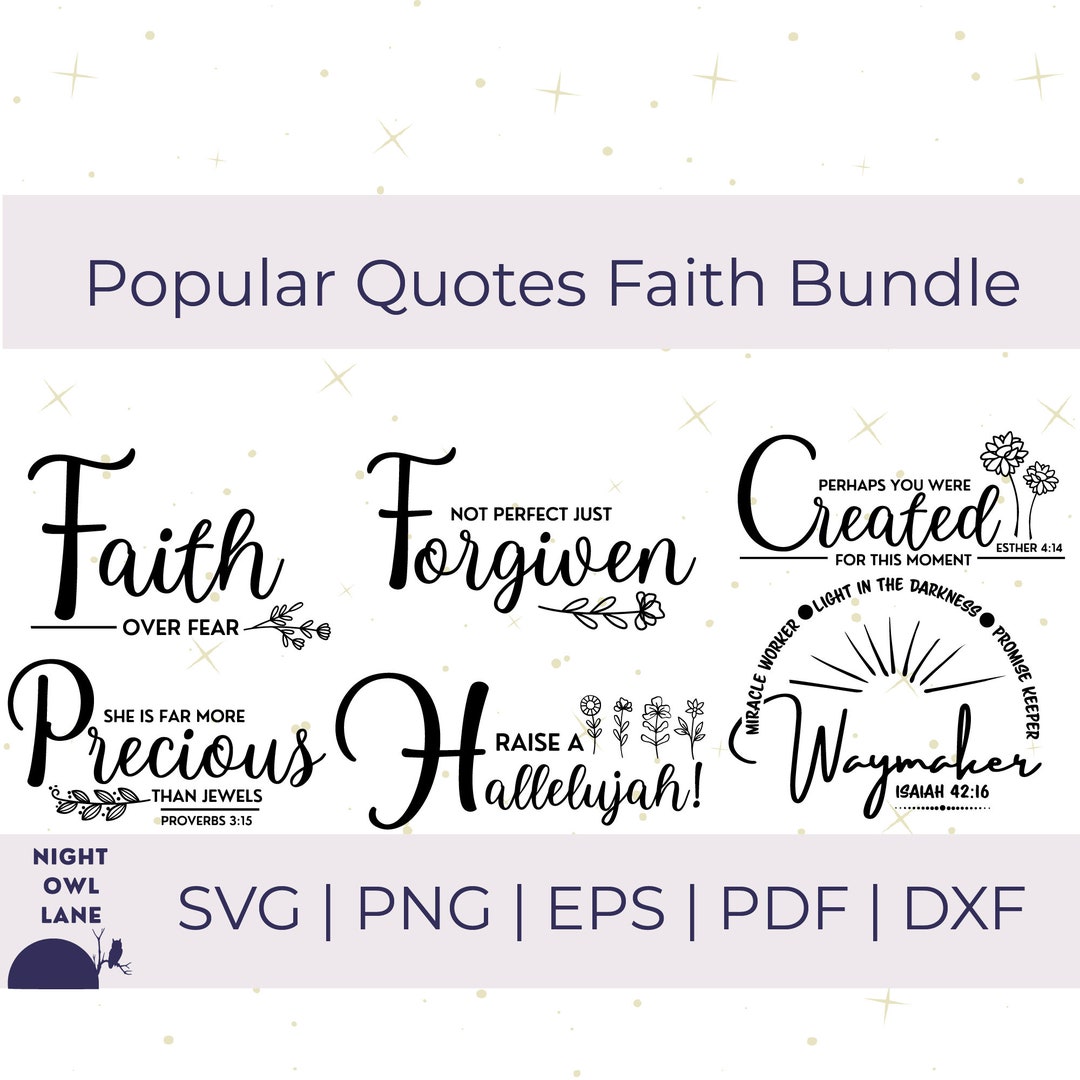 Bible Verse Svg Bundle | Faith Svg | Scripture Svg | Christian Svg ...