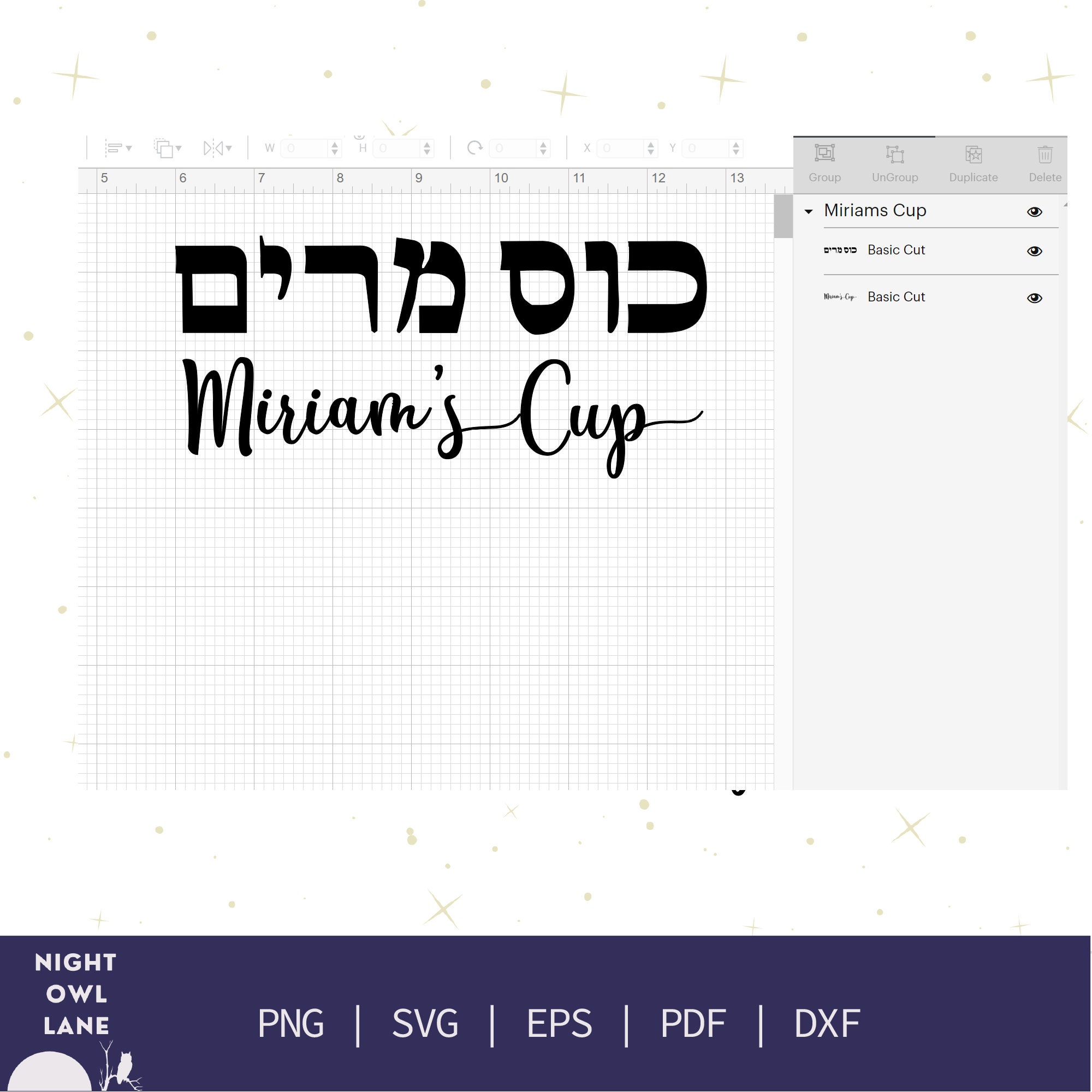 Miriam's Cup SVG Svg Passover Seder Svg | Etsy