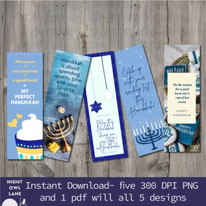 Printable Hanukkah Bookmarks | Hanukkah | Hanukkah Bookmarks Png ...