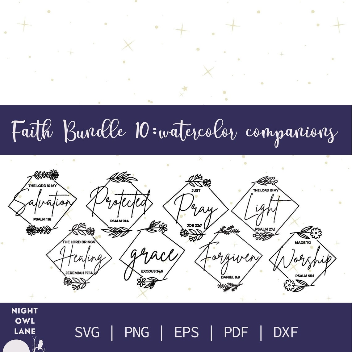 Scripture Svg Bundle Farmhouse Sign Svg Bible Verse - Etsy