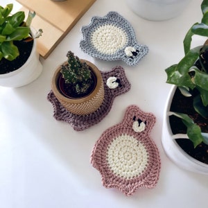 Simple Crochet Bear Coaster Pattern - Etsy