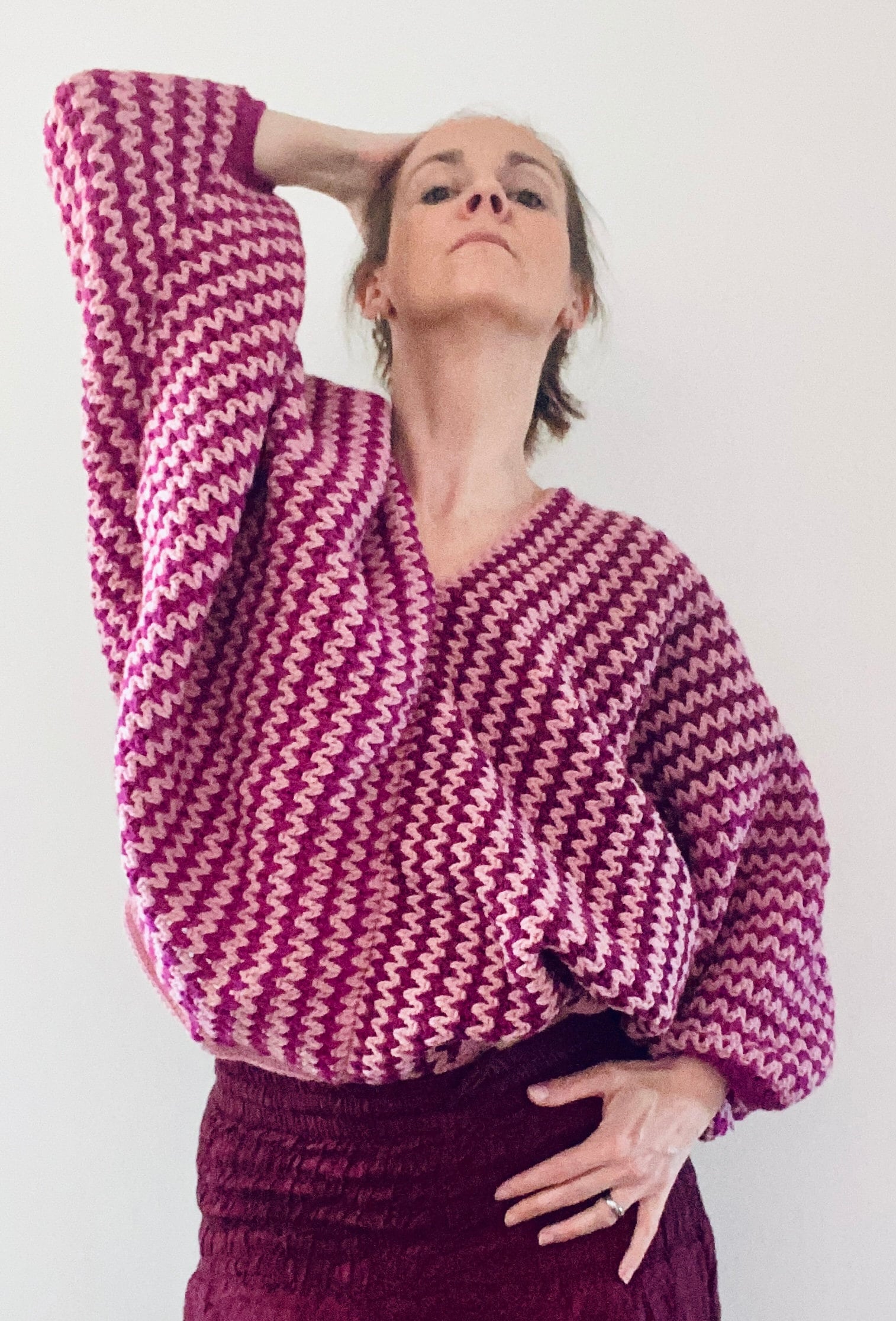 Crochet Zig Zag Wing Oversized Jumper Pattern - Etsy